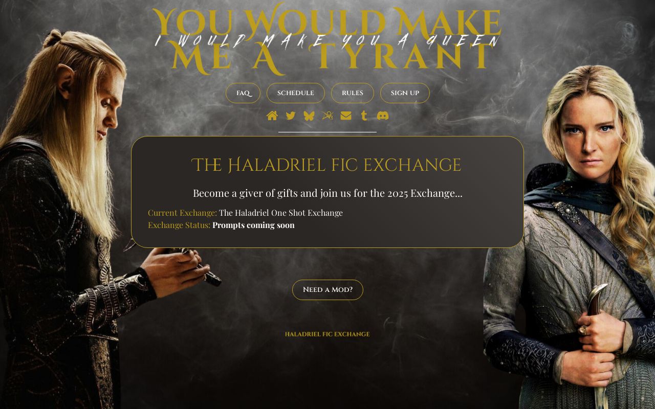 Haladriel Fic Exchange